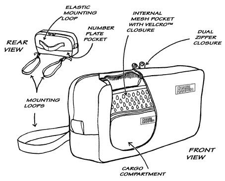 9400 Number Plate Bag - Chase Harper USA